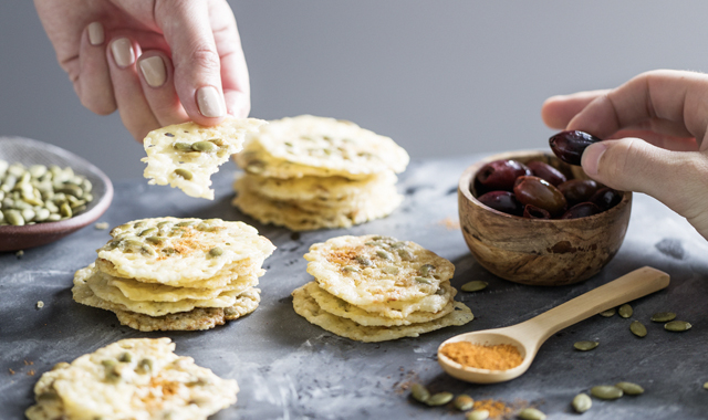 Easy Cheesy Crisps | We Are What We Eat